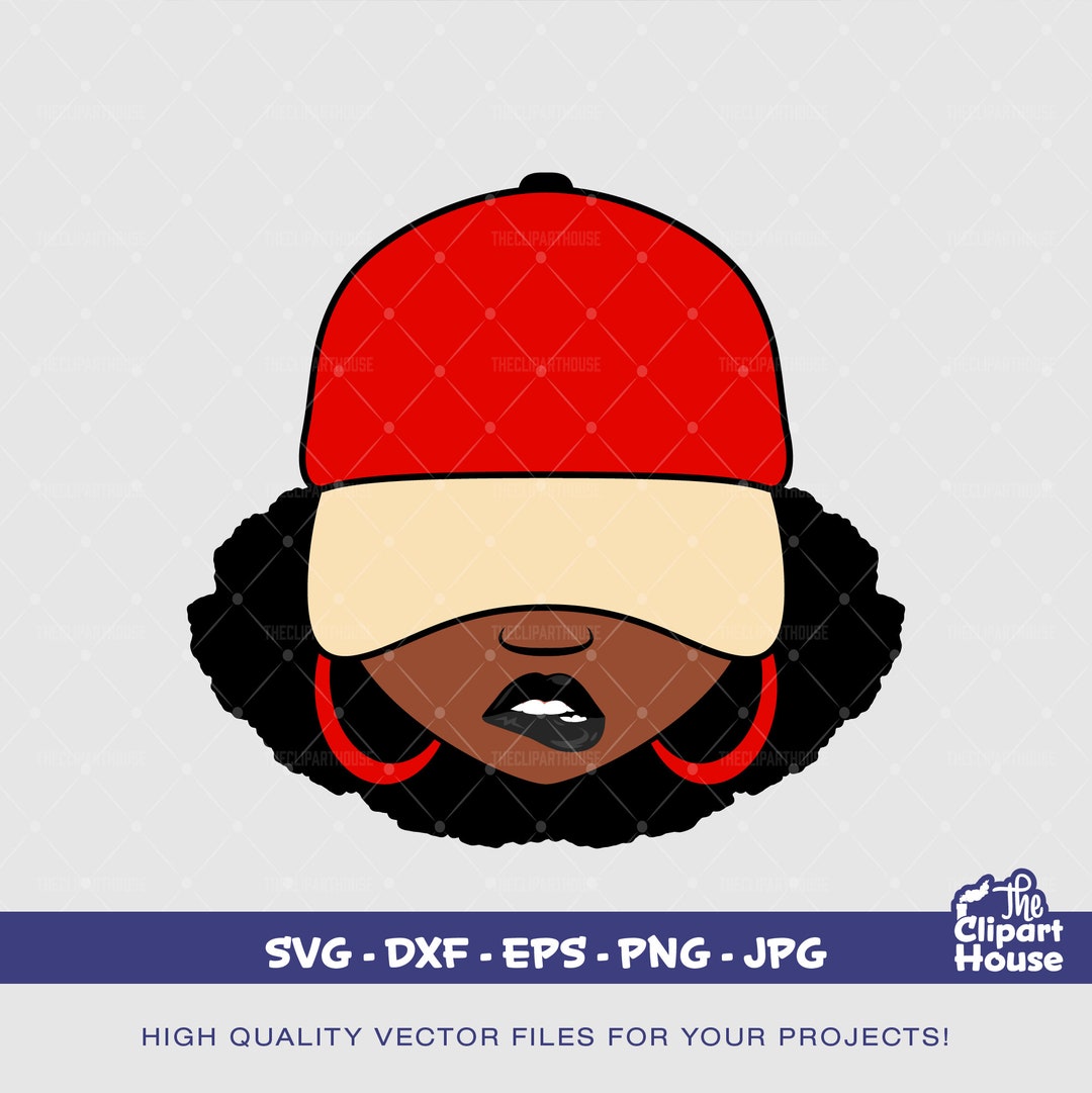 Afro Lip Bite 4, Smirk Svg, African American Svg,black Woman, Afro Lady ...