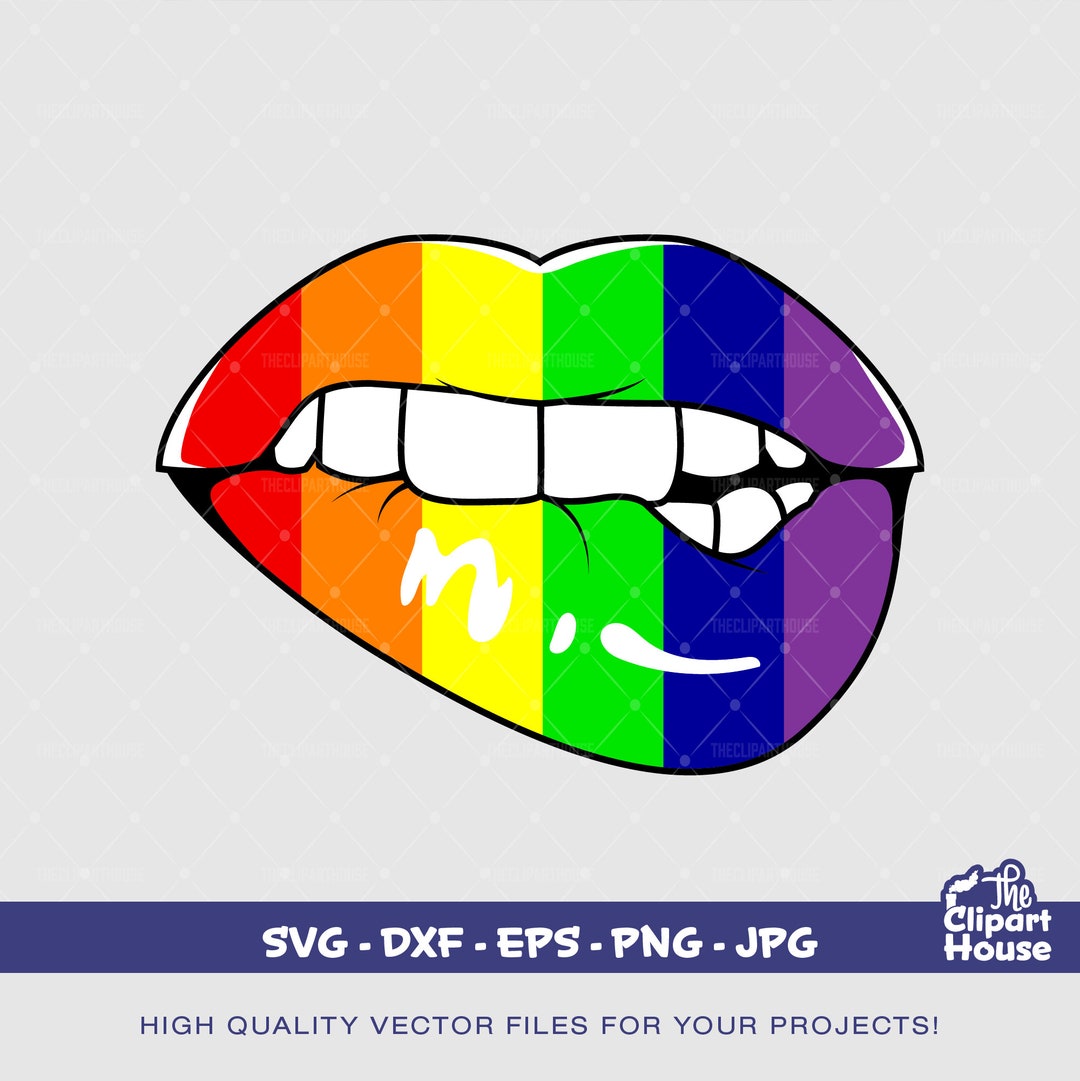 LGBTQ Lips, Pride Svg, Gay Svg, Lesbian Svg, Lgbt Svg, Pride Svg, Love ...