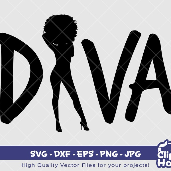 Diva Word Svg - Etsy