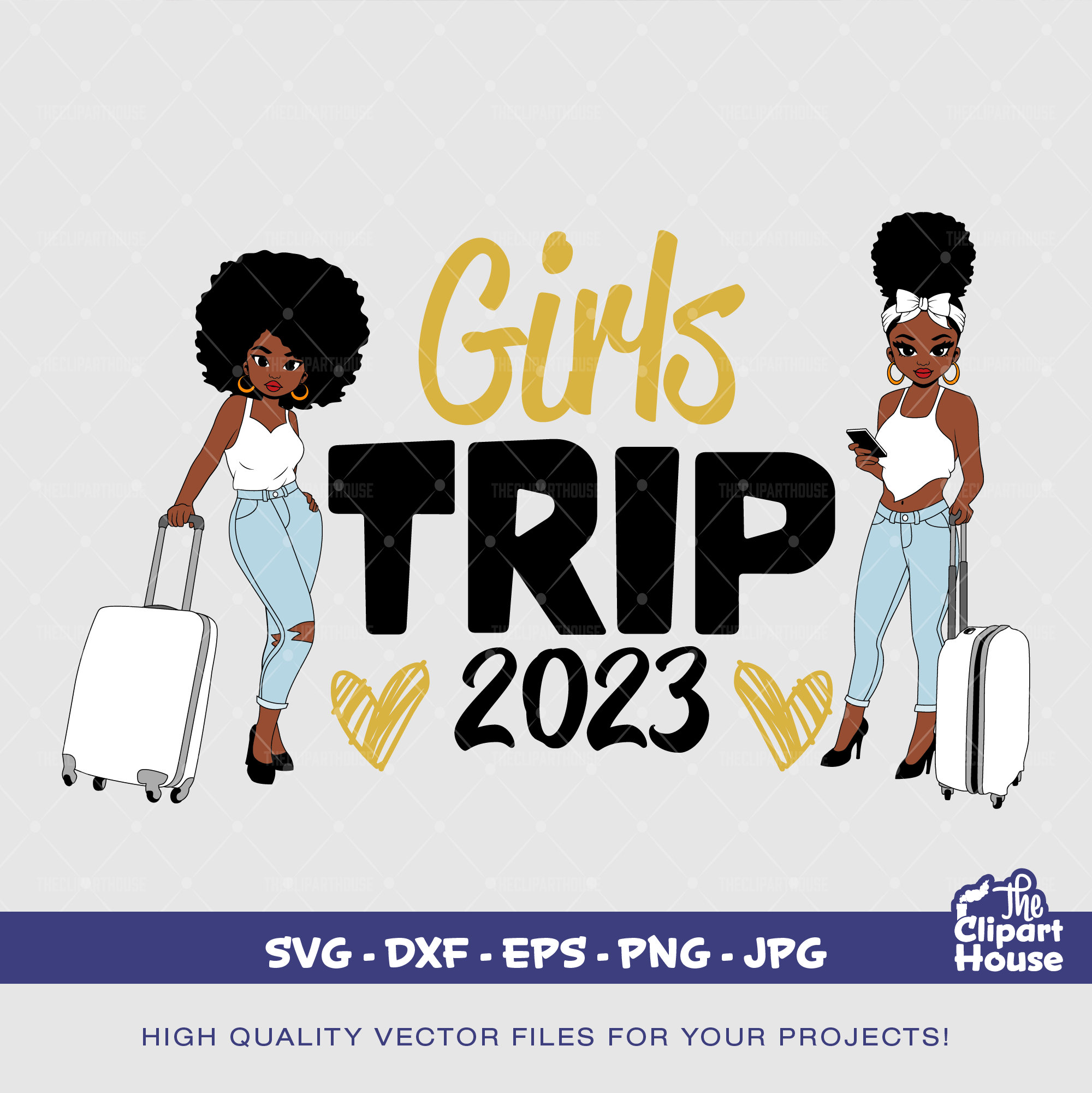 Girls Road Trip Clip Art