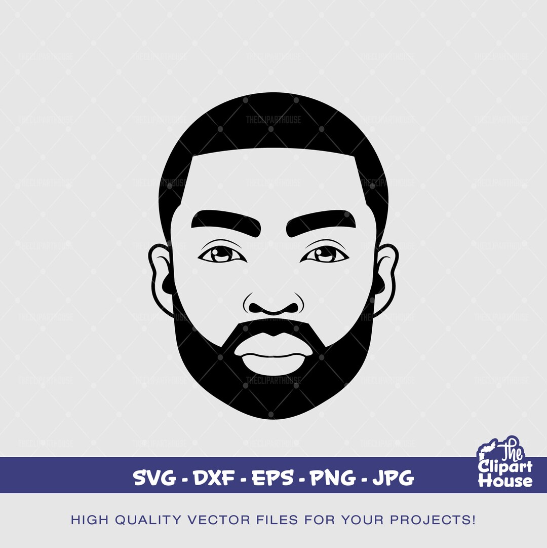 Silueta de hombre negro svg afroamericano svg de hombre - Etsy México