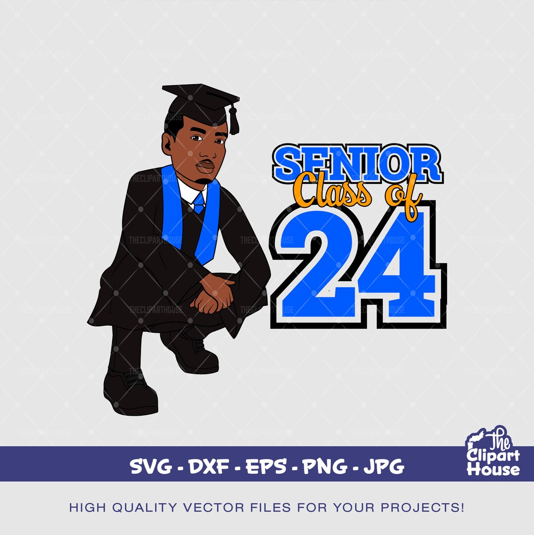 Senior Class of 24 Man, Graduation Svg, Senior 2023, Graduation Hat Svg ...