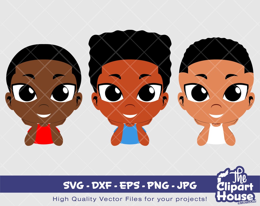 Cute Kid Boy Smile | Digital SVG - DXF - EPS - Png - Jpg | Instant ...