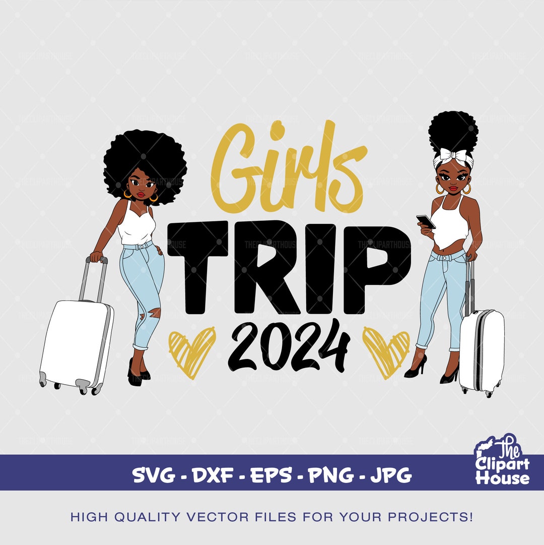 Girls Trip 2024 Suitcase, Cricut Svg, Girls Trip Svg, Cut Files Svg ...