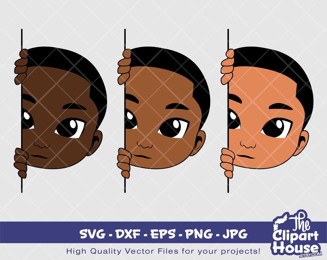Peekaboo Boy Side Peek | Digital SVG - DXF - EPS - Png - Jpg | Instant ...