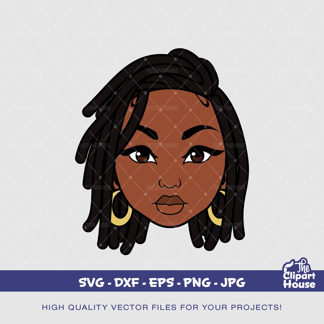 Locs Woman, African American Svg, Black Woman Svg, Black Girl Svg ...