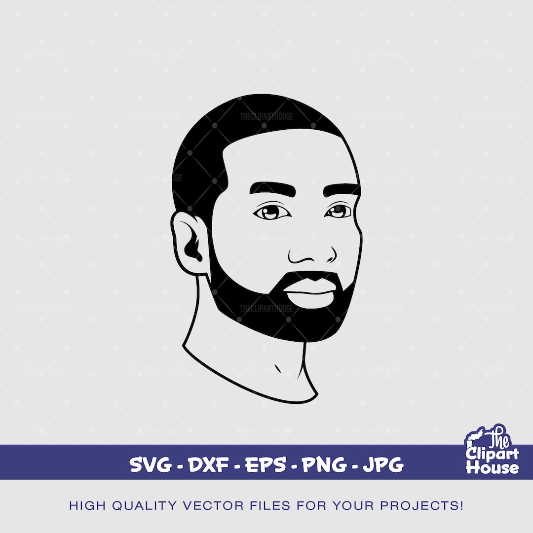 Black Man 2 Outline Silhouette, African American Svg, Black Man Svg ...