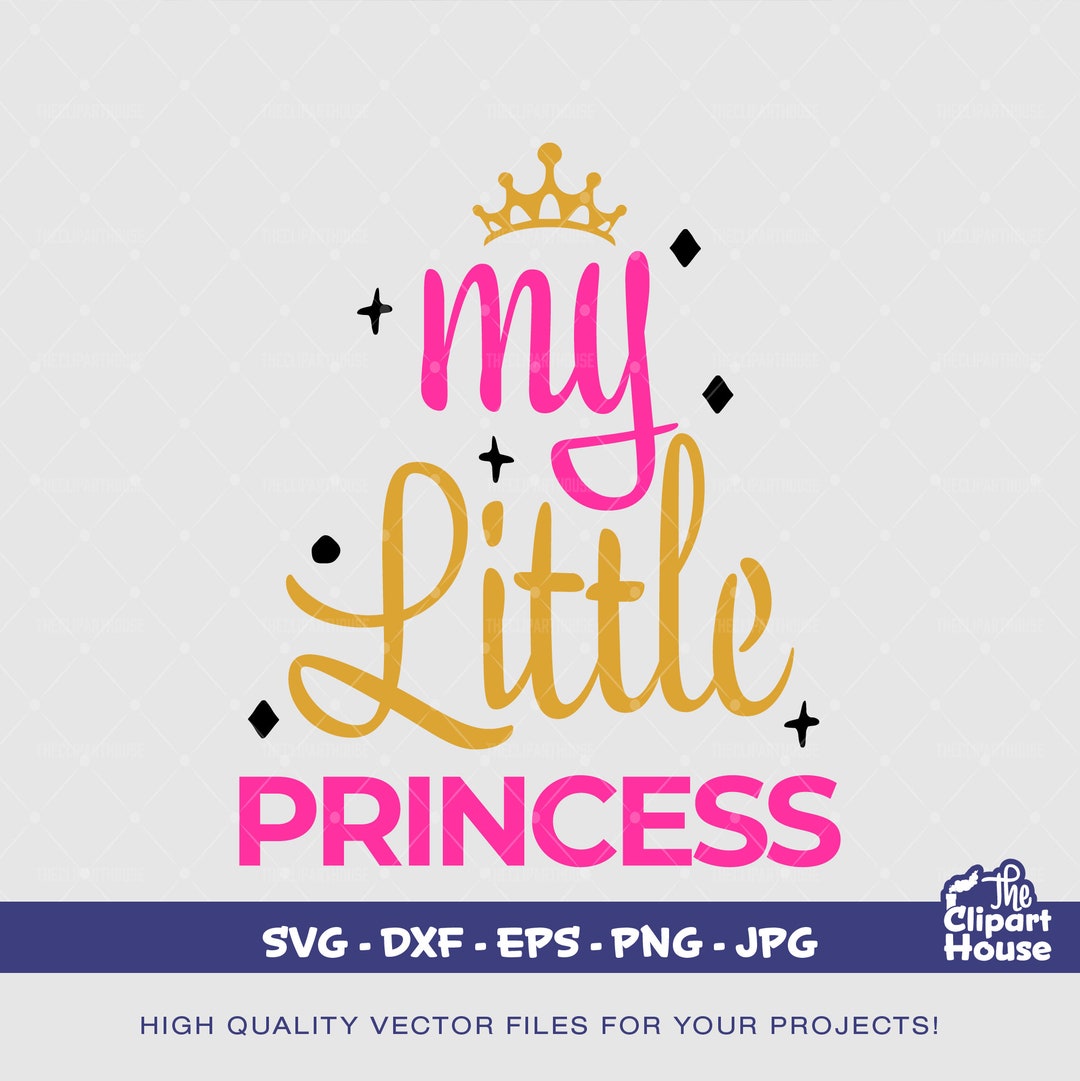 My Little Princess Text Princess Svg Queen Svg Peekaboo - Etsy