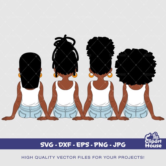Friendship Girls 4 Digital SVG DXF EPS Png Jpg - Etsy