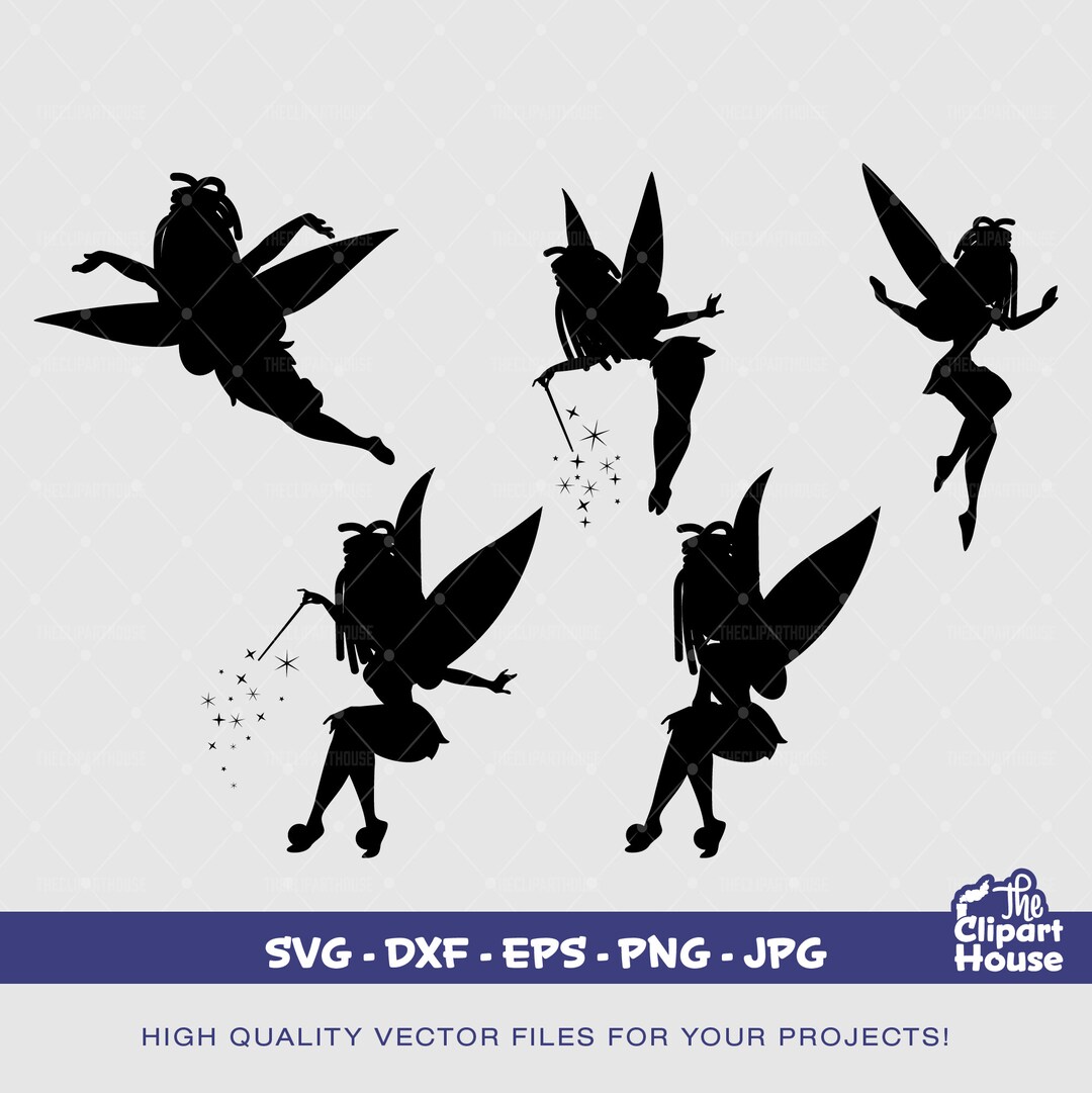 Black Fairy Locs Silhouette | Digital SVG - DXF - EPS - Png - Jpg ...