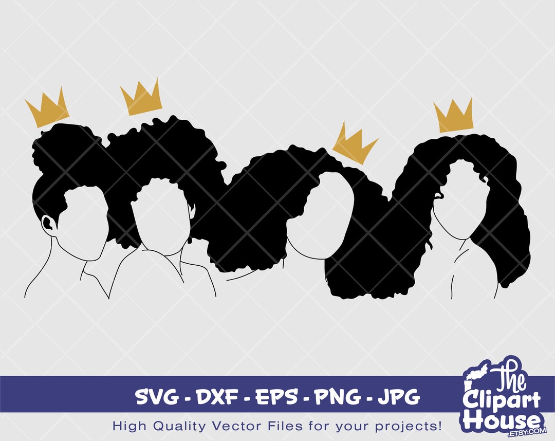 Four Black Queens | Digital SVG - DXF - EPS - Png - Jpg | Instant ...