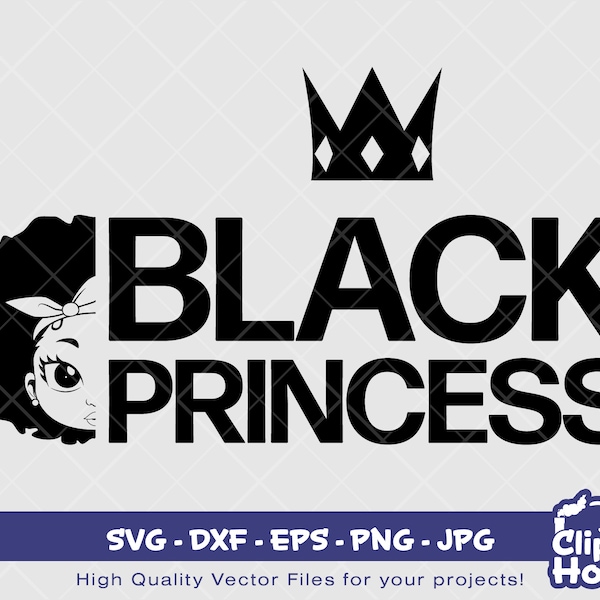 Afro Princess Svg - Etsy