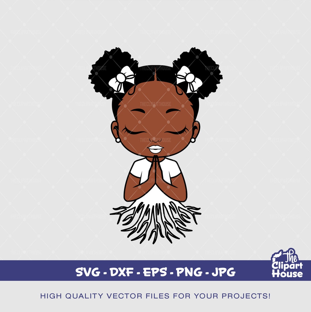 Praying Roots Black Girl, African American Svg, Black Girl Svg, Afro ...