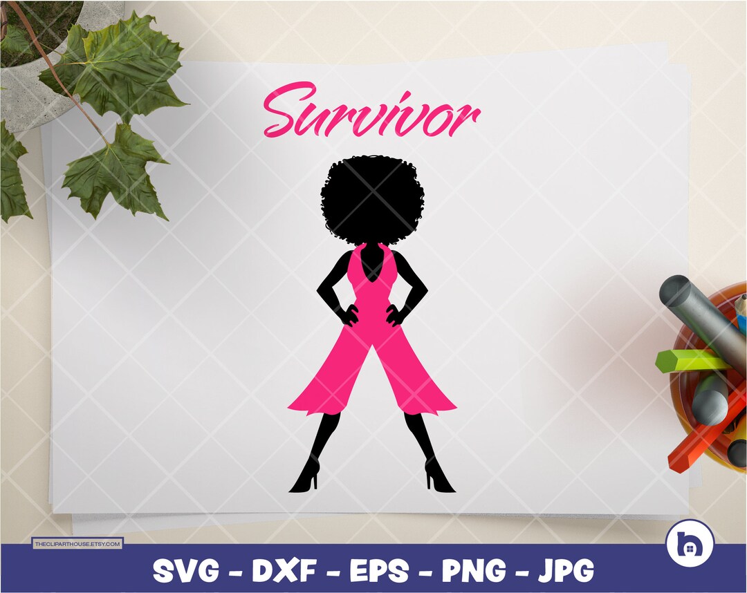 Breast Cancer Survivor 2 | Digital SVG - DXF - EPS - Png - Jpg ...
