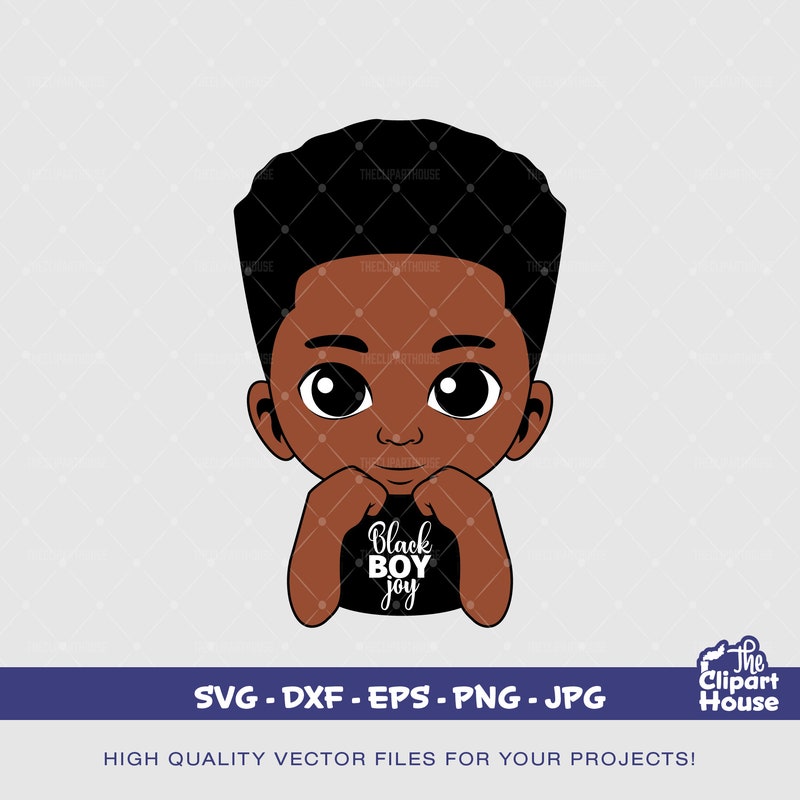 Black Boy Svg - Etsy
