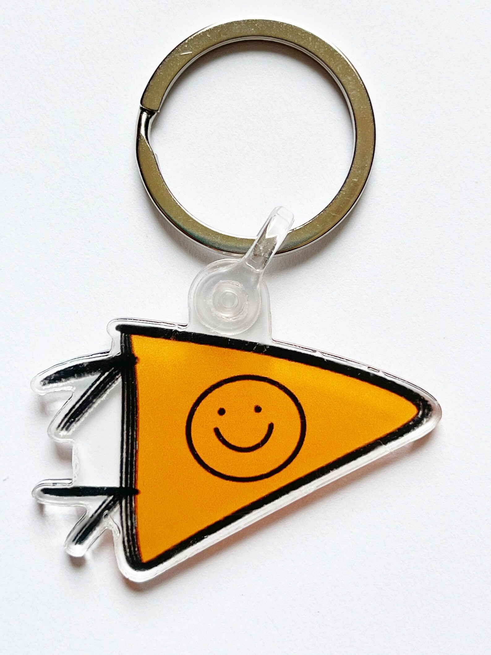 Banner Smiley Face Keychain / Gift Idea / Backpack Purse/ - Etsy