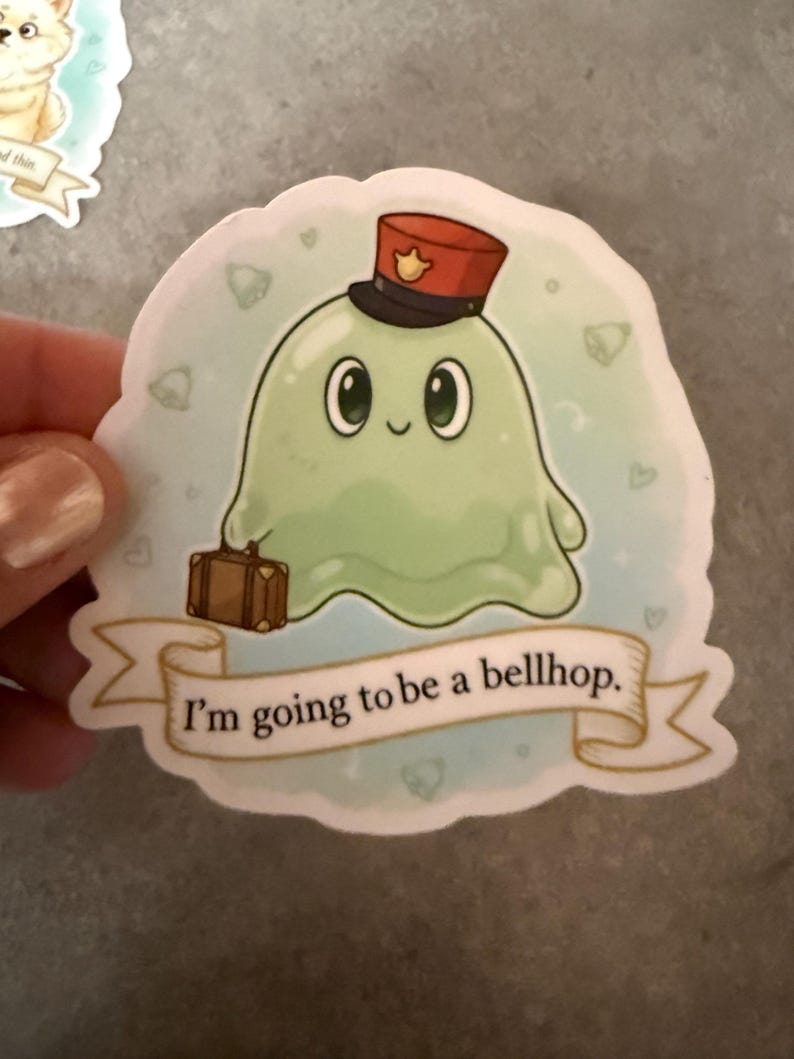 Chauncey Bellhop Sticker | House in the Cerulean Sea Fan Art Decal | TJ ...