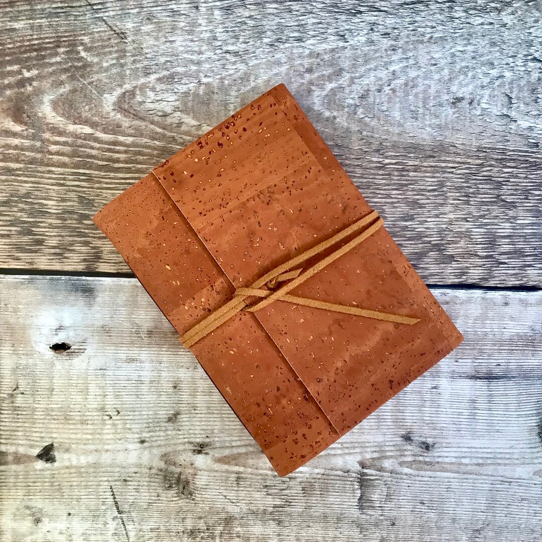 Cork Journal / Notebook in Cinnamon Brown - Etsy UK