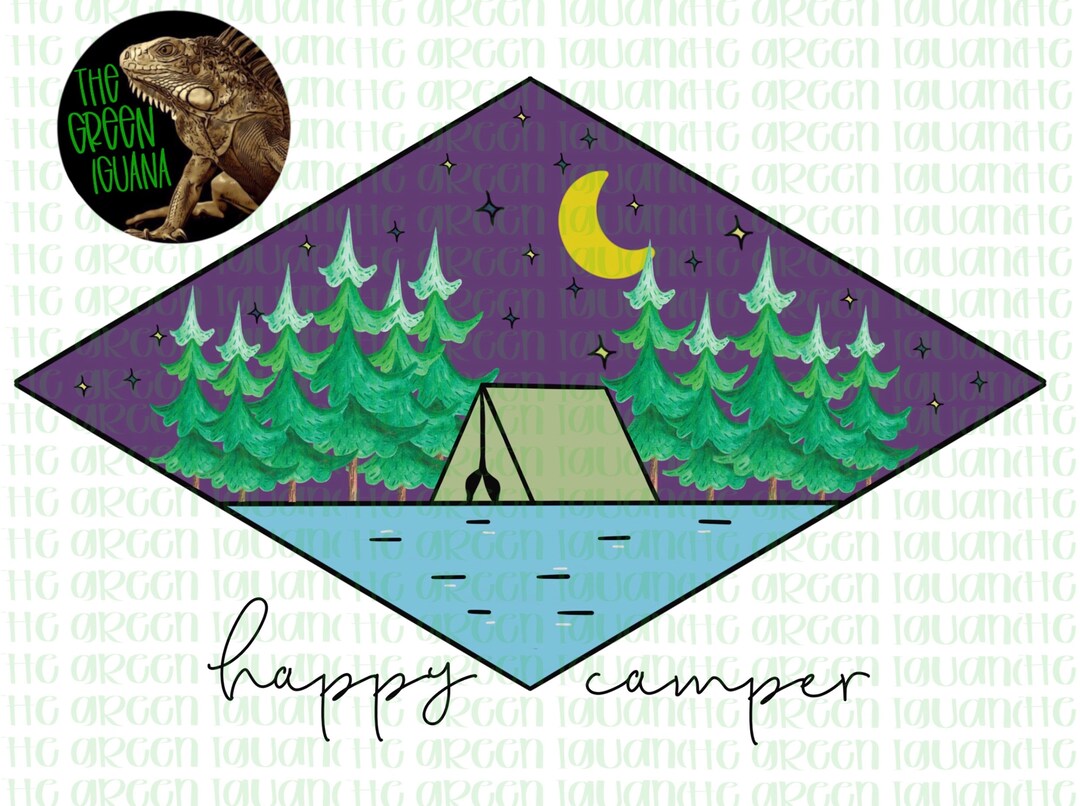 Happy Camper PNG Digital Design - Etsy