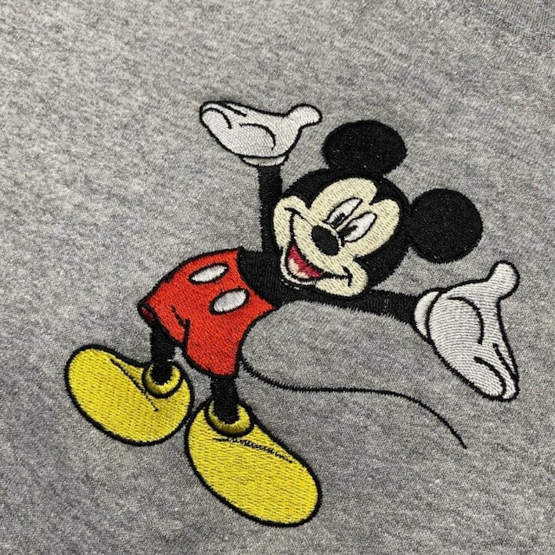 Mickey Embroidery Design 8 4 SIZES - Etsy