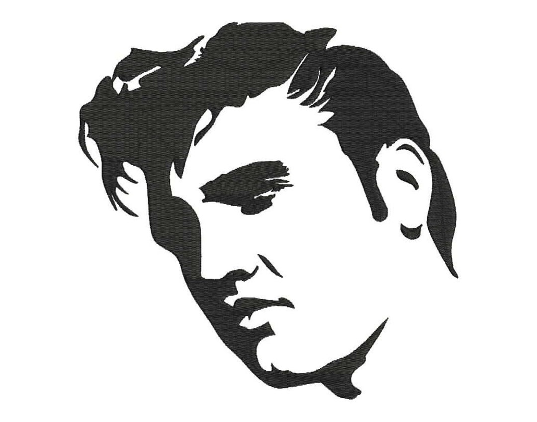 Elvis Stencil Embroidery Design - 4 Sizes and 6 Formats - Etsy