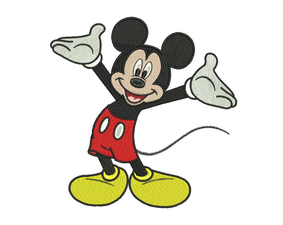 Mickey Embroidery Design 8 4 SIZES - Etsy