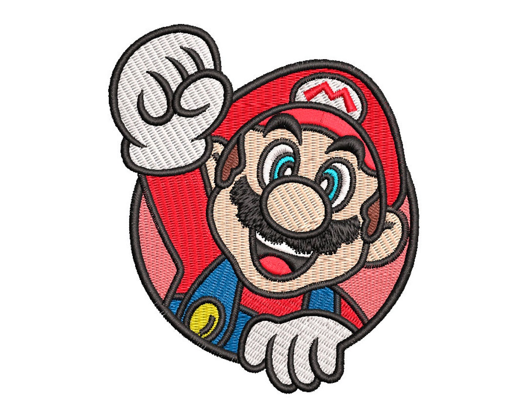 Mario Embroidery Design 3 4 SIZES - Etsy