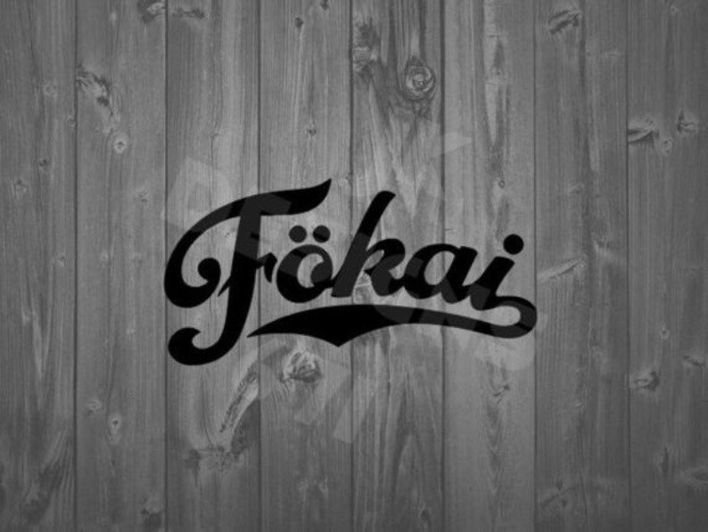 Fokai Script Guam Vinyl Decal | Etsy