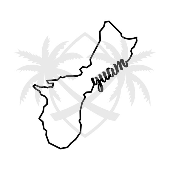Guam Outline Tattoos