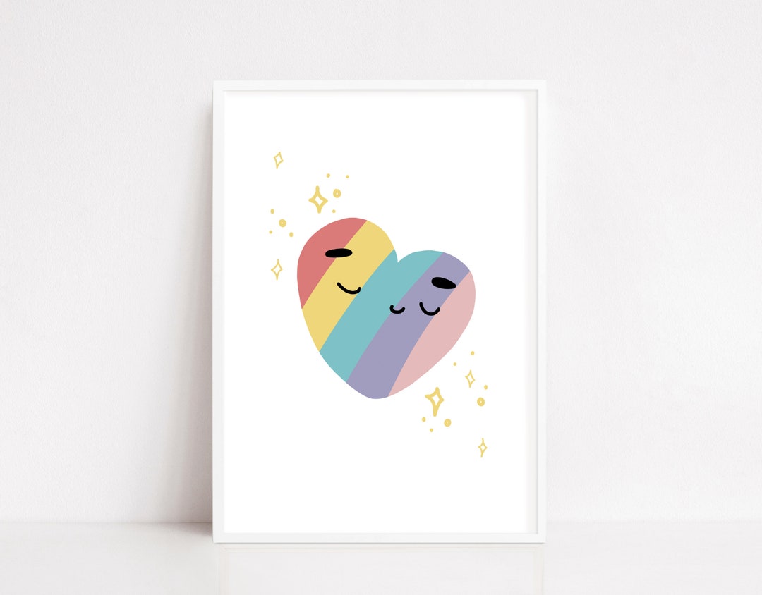 Rainbow Art, Printable, Nursery Wall Art, Nursery Decor, Nursery Gift ...
