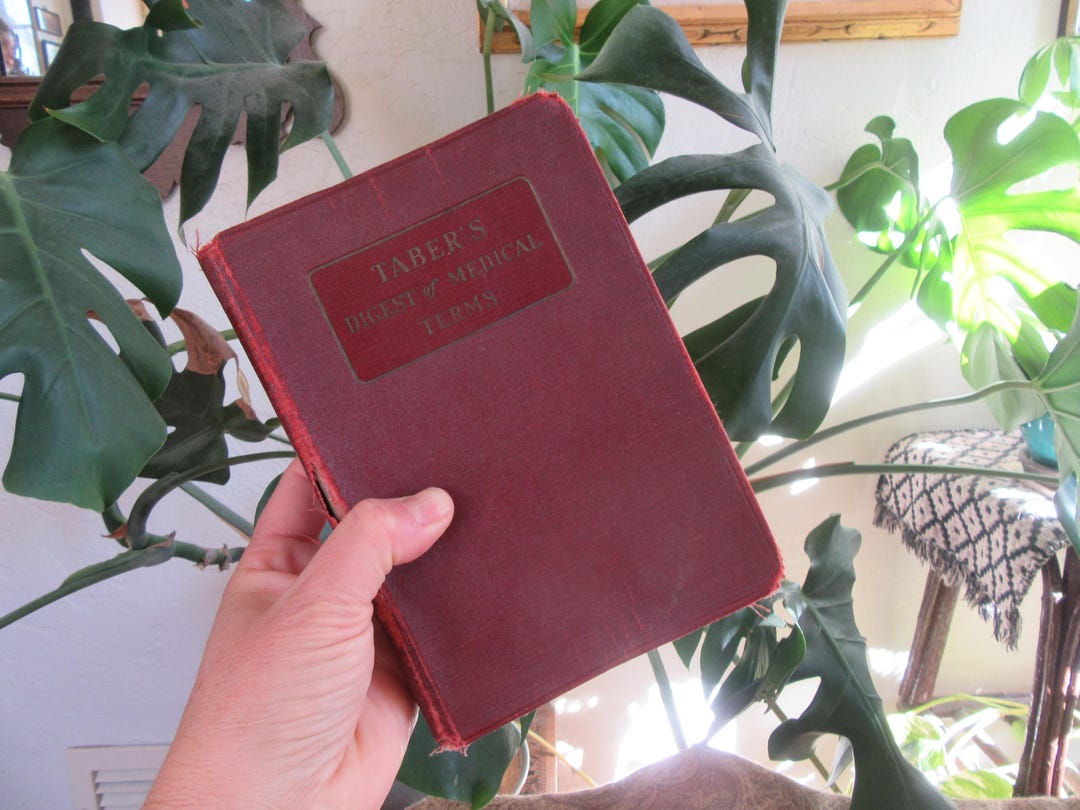 1937 Taber's Digest of Medical Terms, Doctor Ephemera, Antique Medical ...