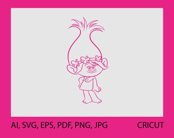 Trolls Poppy Svg | Etsy