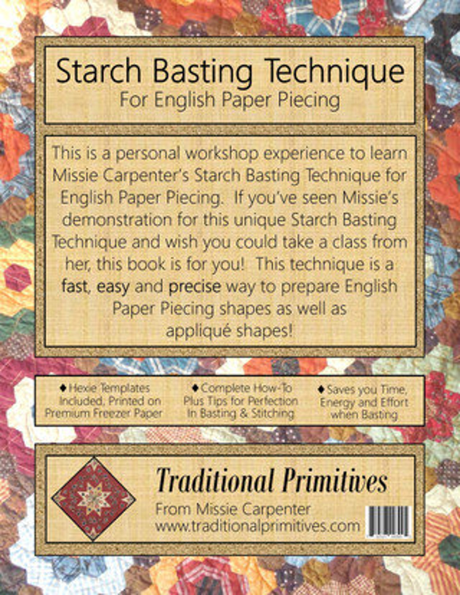 Starch Basting Technique for English Paper Piecing Book - Etsy