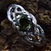 Peridot Elven Branch Wedding Ring Women, Unique Engagement Ring Nature ...