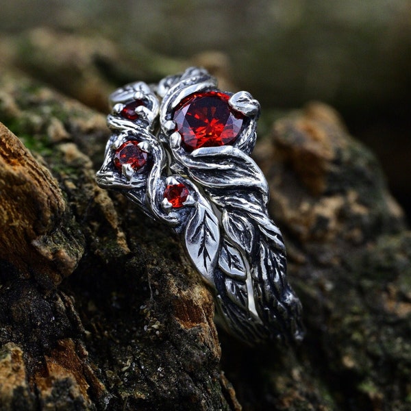 Nature Engagement Ring - Etsy