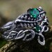 Ethereal Fantasy Wedding Rings Set for Women, Elven Bridal Set ...