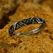 Mens Braided Wedding Ring With Tree Branch Band and Leaf Design, Unique ...
