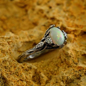 Ethereal Mystical Fairy Engagement Ring With Unique Design for Women ...