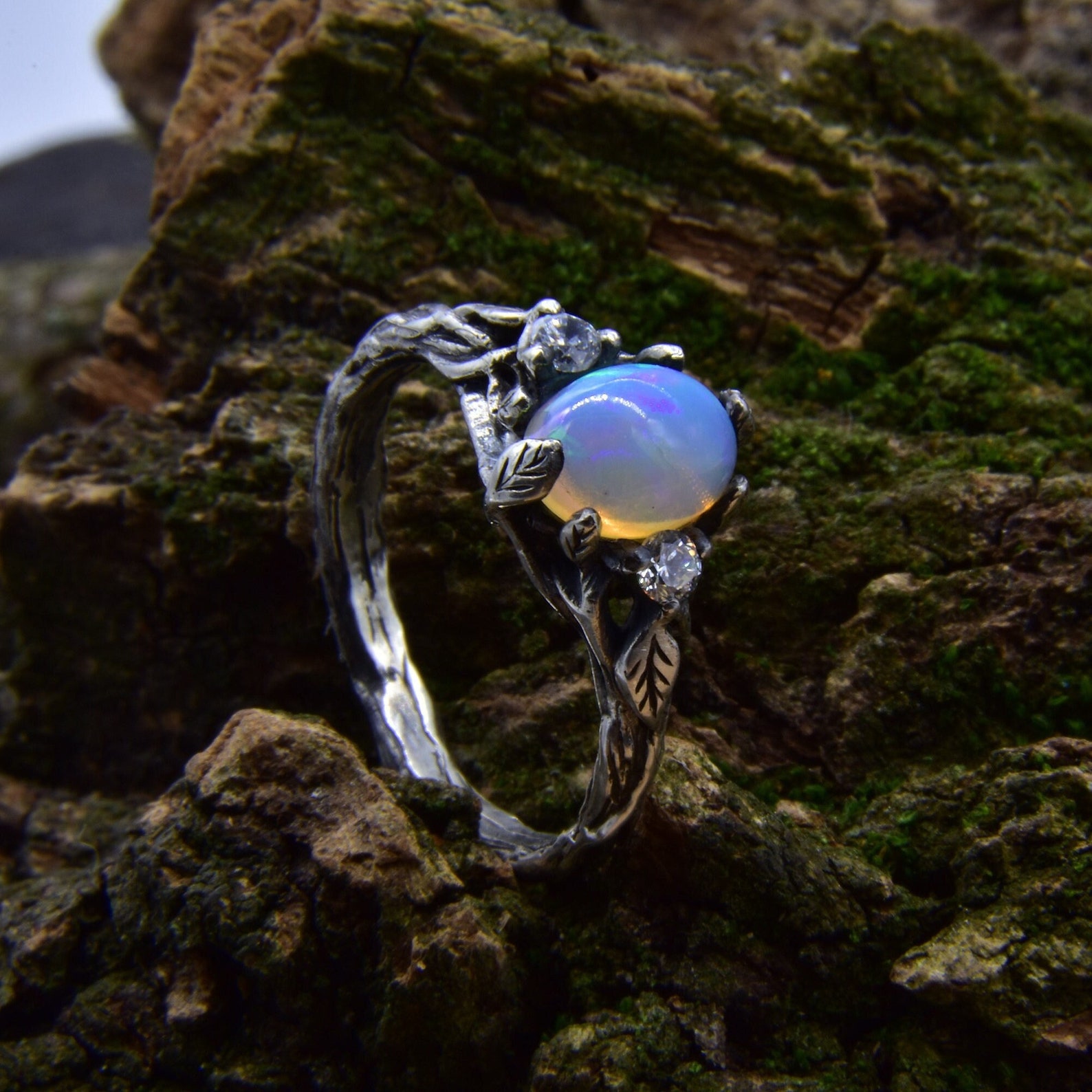 Ethereal Mystical Fairy Engagement Ring With Unique Design for - Etsy