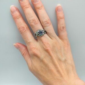 Mystical Dragon Claw Fantasy Wedding Ring in Silver, Simple Woodland ...