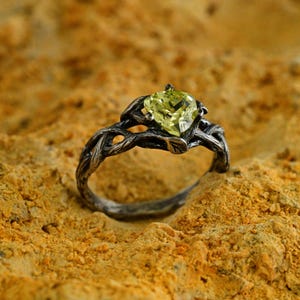 Ethereal Mystical Fairy Engagement Ring With Unique Design for Women ...