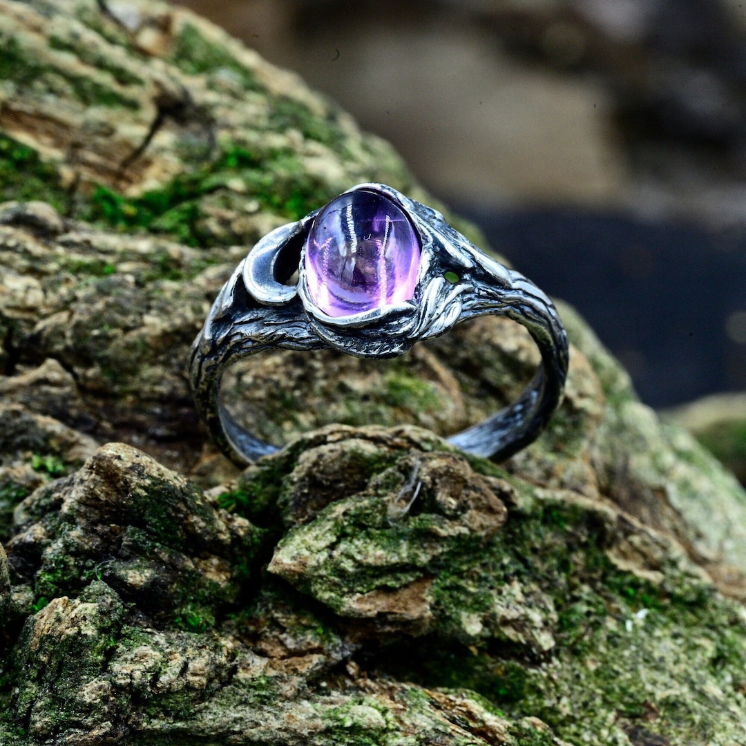 Whimsical Fantasy Fairy Wedding Ring, Filigree Floral Engagement Ring ...