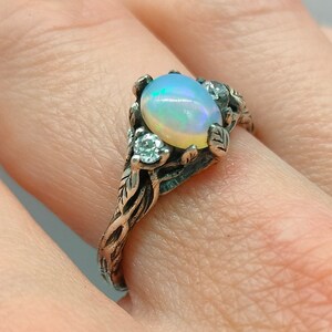 Ethereal Mystical Fairy Engagement Ring With Unique Design for Women ...