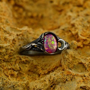Ethereal Mystical Fairy Engagement Ring With Unique Design for Women ...