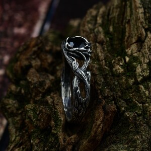 Dark Fairytale Inspired Engagement Ring, Vintage Fantasy Magic Wedding ...