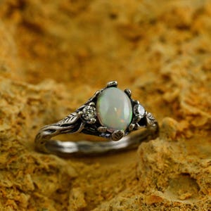 Ethereal Mystical Fairy Engagement Ring With Unique Design for Women ...