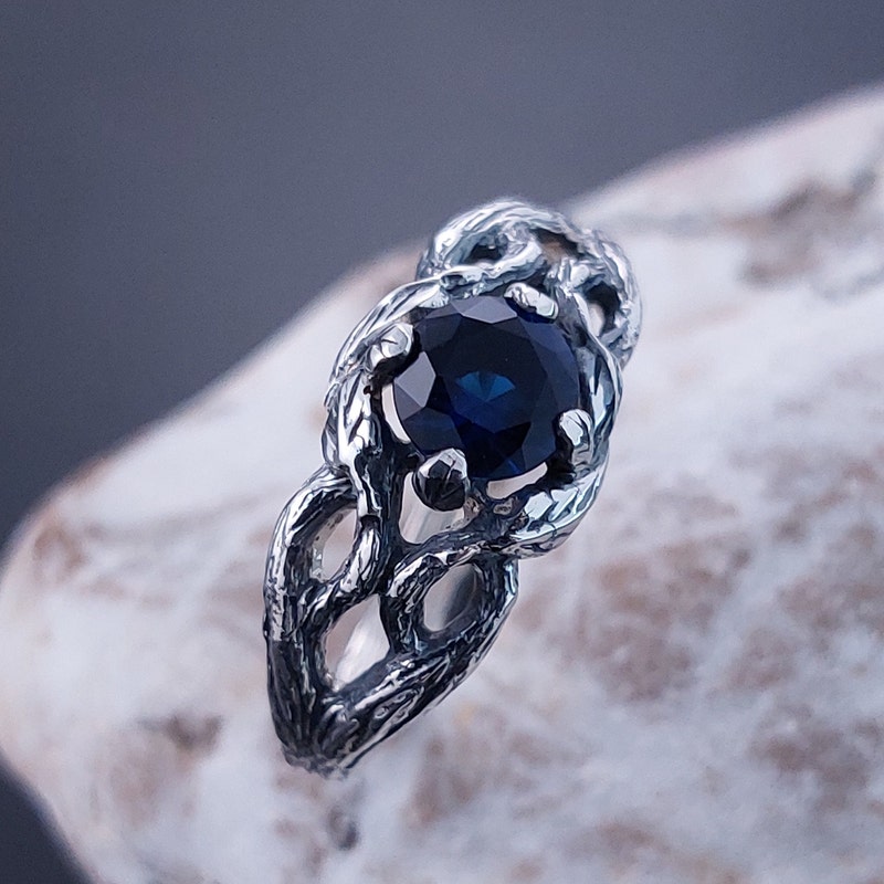 Unique Silver Ring - Etsy