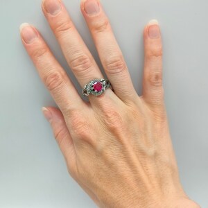 Fantasy Animal Inspired Engagement Ring With Ruby Dragon, Whimsical ...