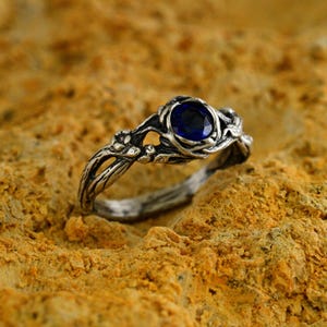 Dark Fairytale Inspired Engagement Ring, Vintage Fantasy Magic Wedding ...