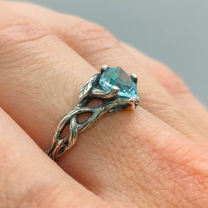 Ethereal Mystical Fairy Engagement Ring With Unique Design for Women ...